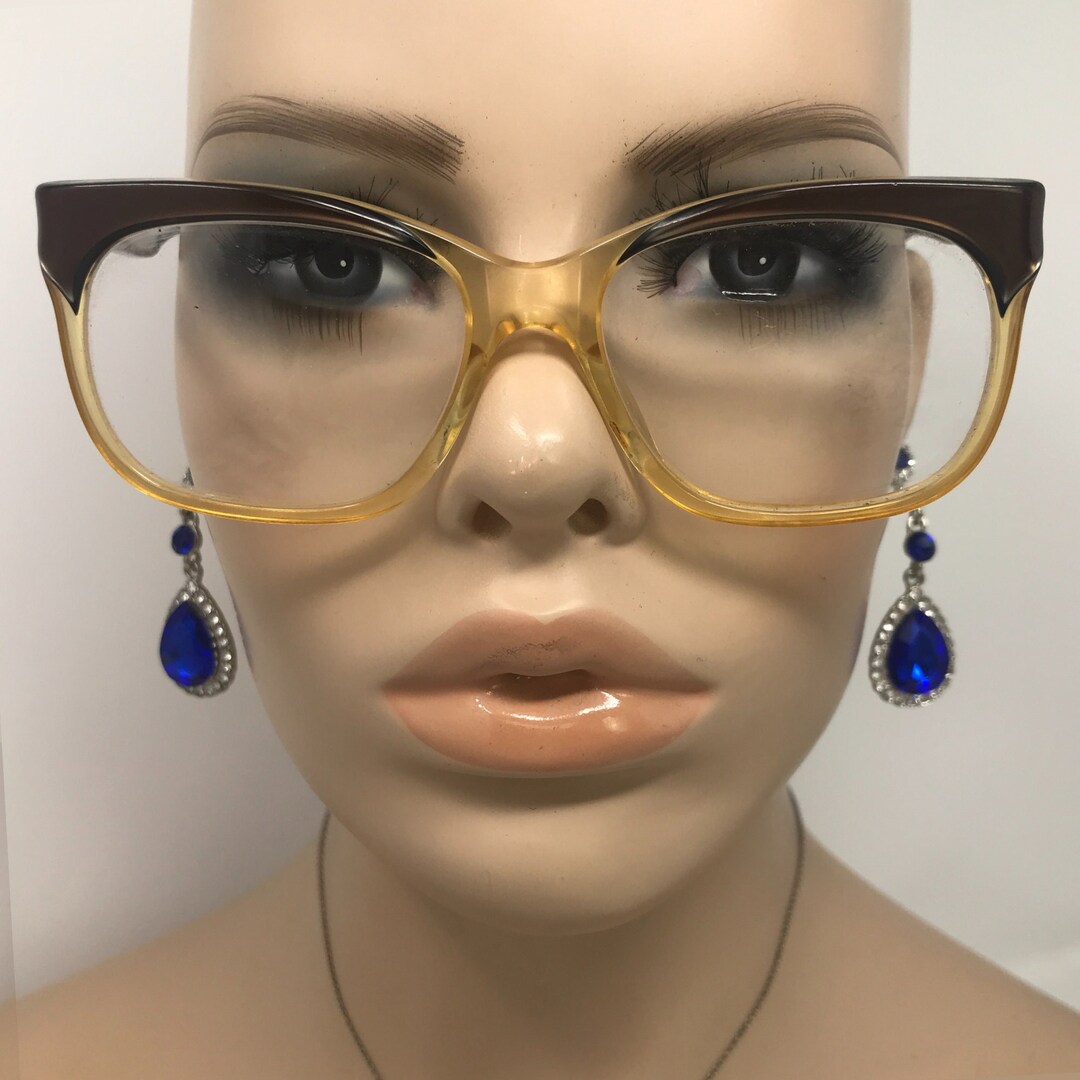 Vintage Norville Avon Eyeglasses Glasses Frames Brown Browline ...