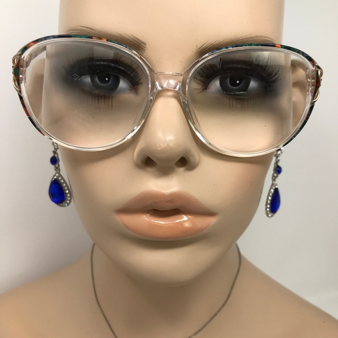 Vintage Opti-bolero Eyeglasses Glasses Frames Green Clear Square ...