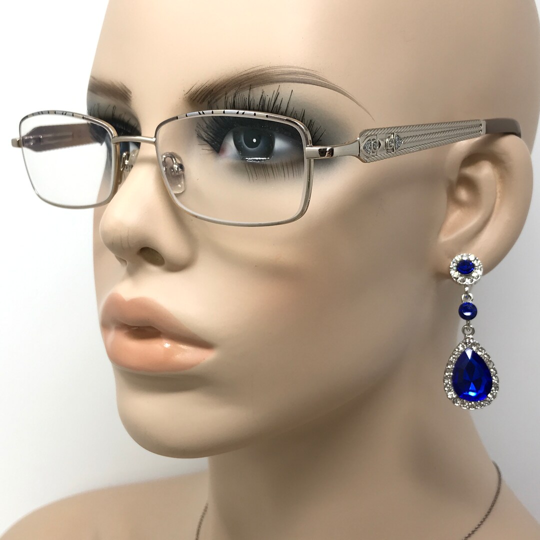 Vintage LM014 Ladies Eyeglasses Glasses Frame Gold Rectangular Used ...