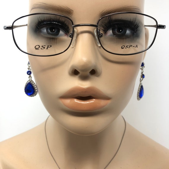 Vintage Oval Eyeglasses Qsp A Glasses Frame Silver Me Gem