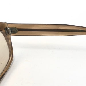 Vintage Geek Eyeglasses Glasses Frame Brown Square Used Eyeglass Frames ...