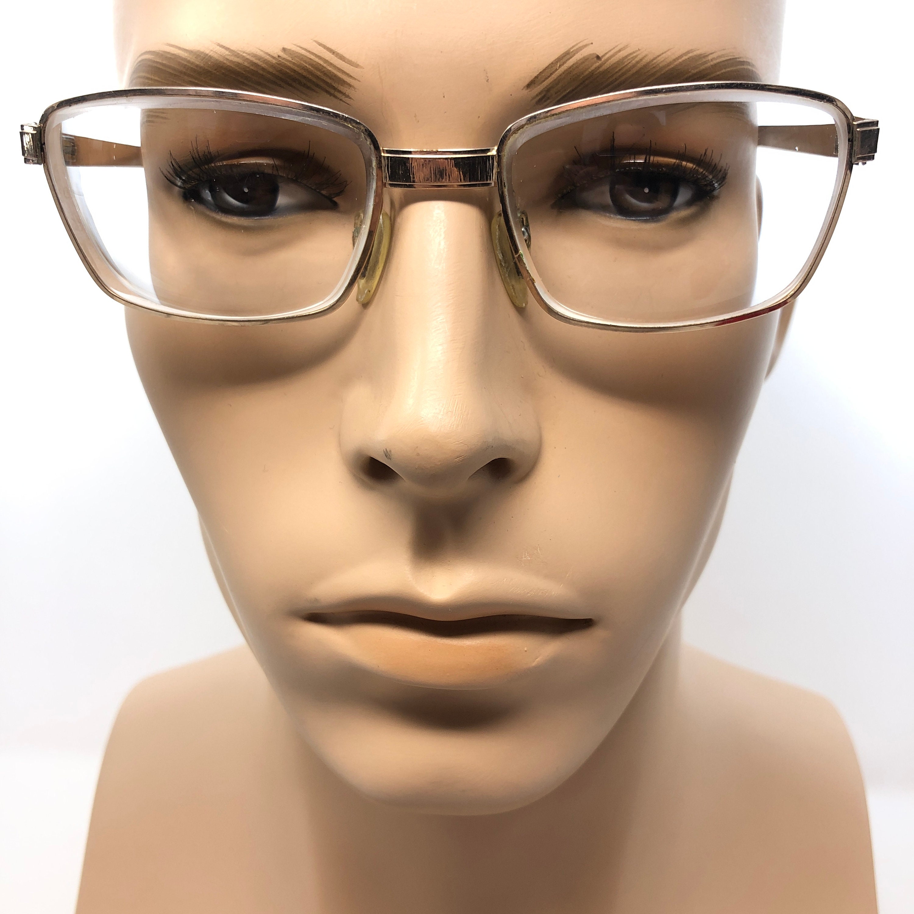 Vintage Viennaline Eyeglasses Glasses Frames Gold Square Eyeglasses ...