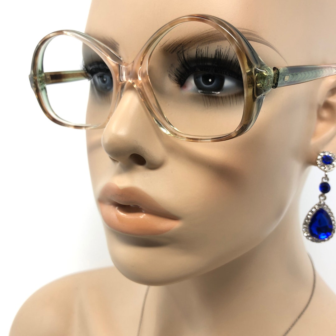 Vintage Optima Eyeglasses Glasses Frame Brown Square Used Eyeglass ...