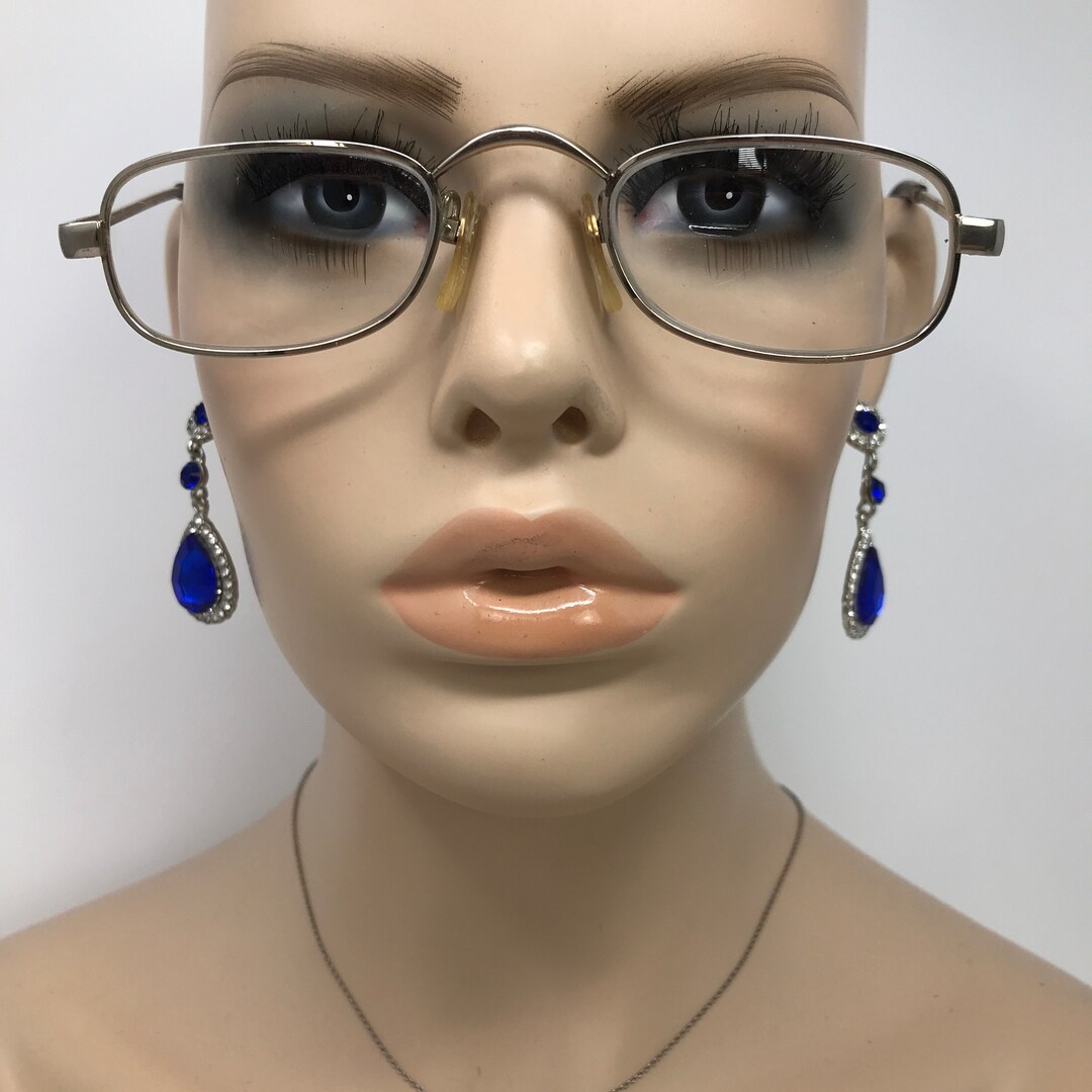 Vintage Oval Eyeglasses Glasses Frame Gold Used Eyeglass Frames Retro ...