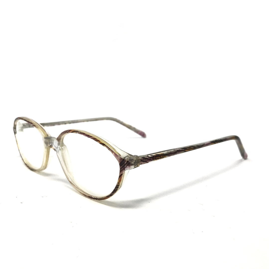 Vintage Zodiac Lorna Eyeglasses Glasses Frames Purple Oval Eyeglasses ...