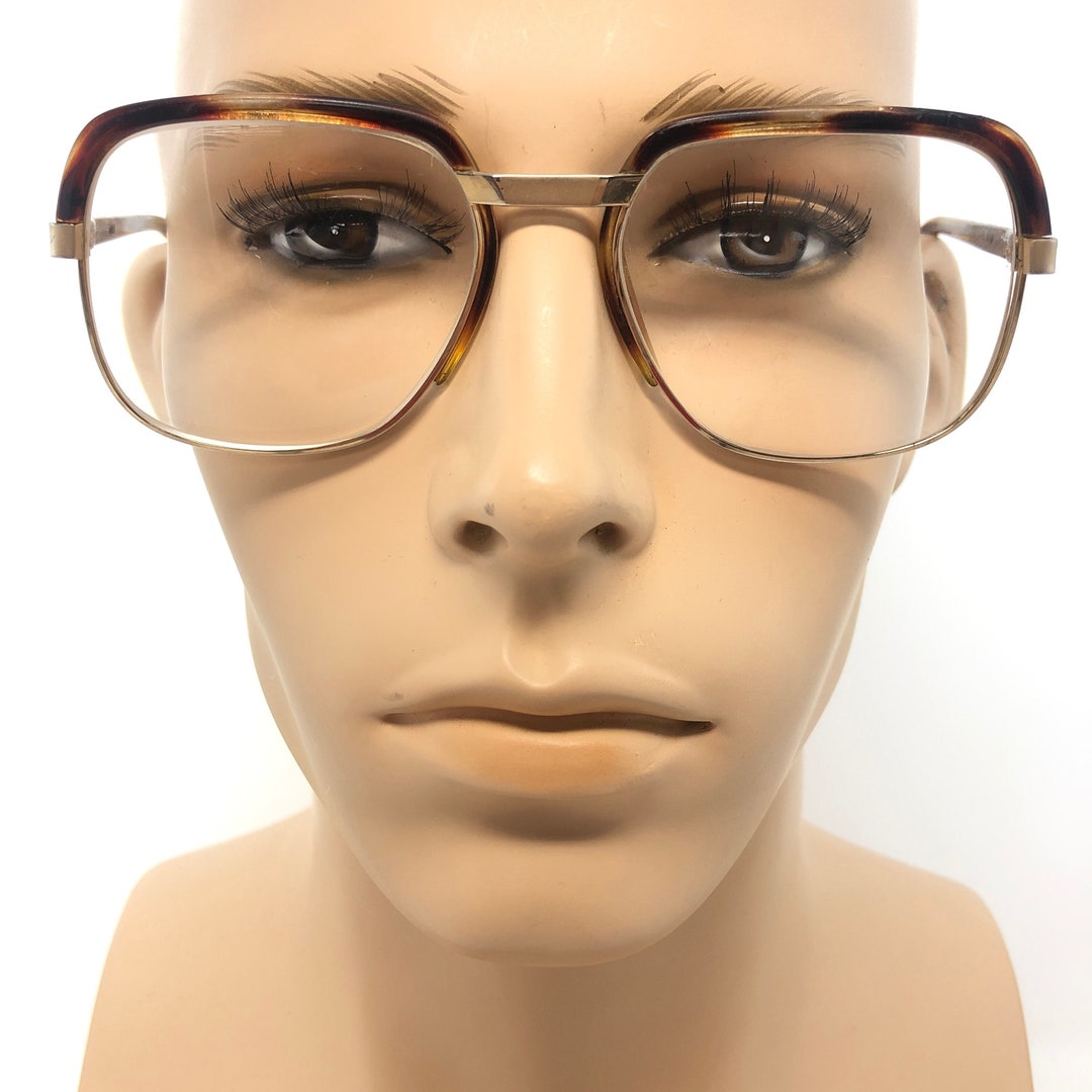 Vintage Alan Eyeglasses Glasses Frame Brown Tortoise Browline Used ...