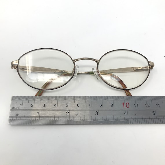 Vintage Pringle 35 Eyeglasses Glasses Frame Bronze Ro… - Gem