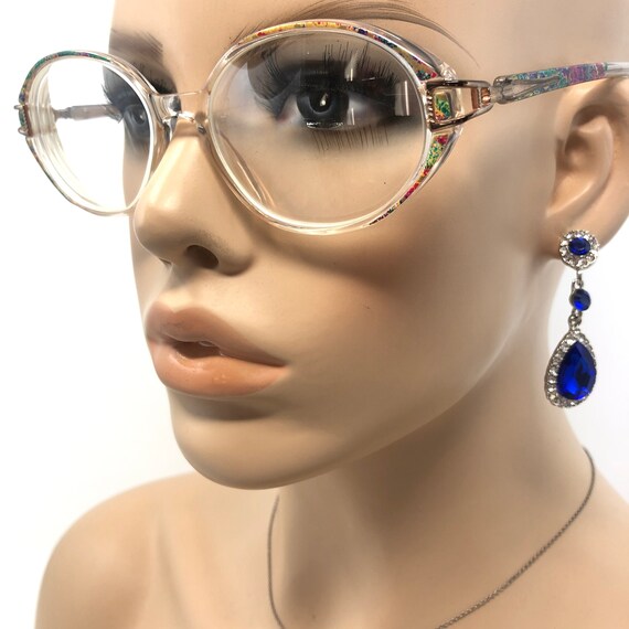 Vintage Zodiac Carousel Eyeglasses Glasses Frame Clea… - Gem