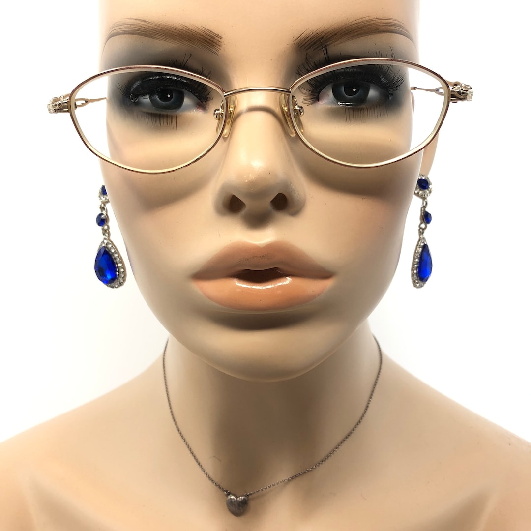 Vintage Laura Ashley Eyeglasses Glasses Frames Gold Oval Eyeglasses ...
