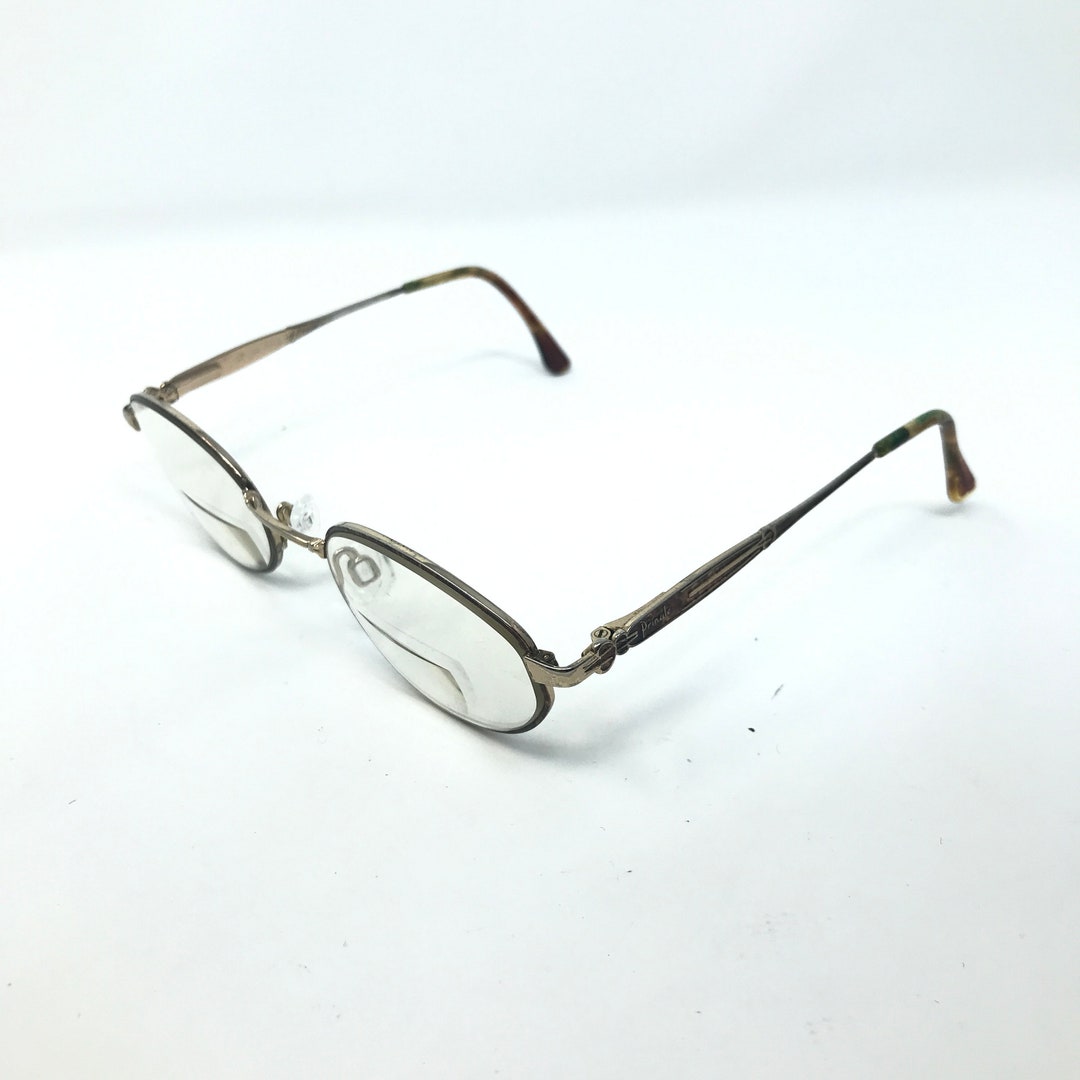 Vintage Pringle 35 Eyeglasses Glasses Frame Bronze Round Panto Used ...