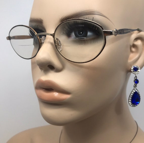 Vintage Pringle 35 Eyeglasses Glasses Frame Bronze Ro… - Gem