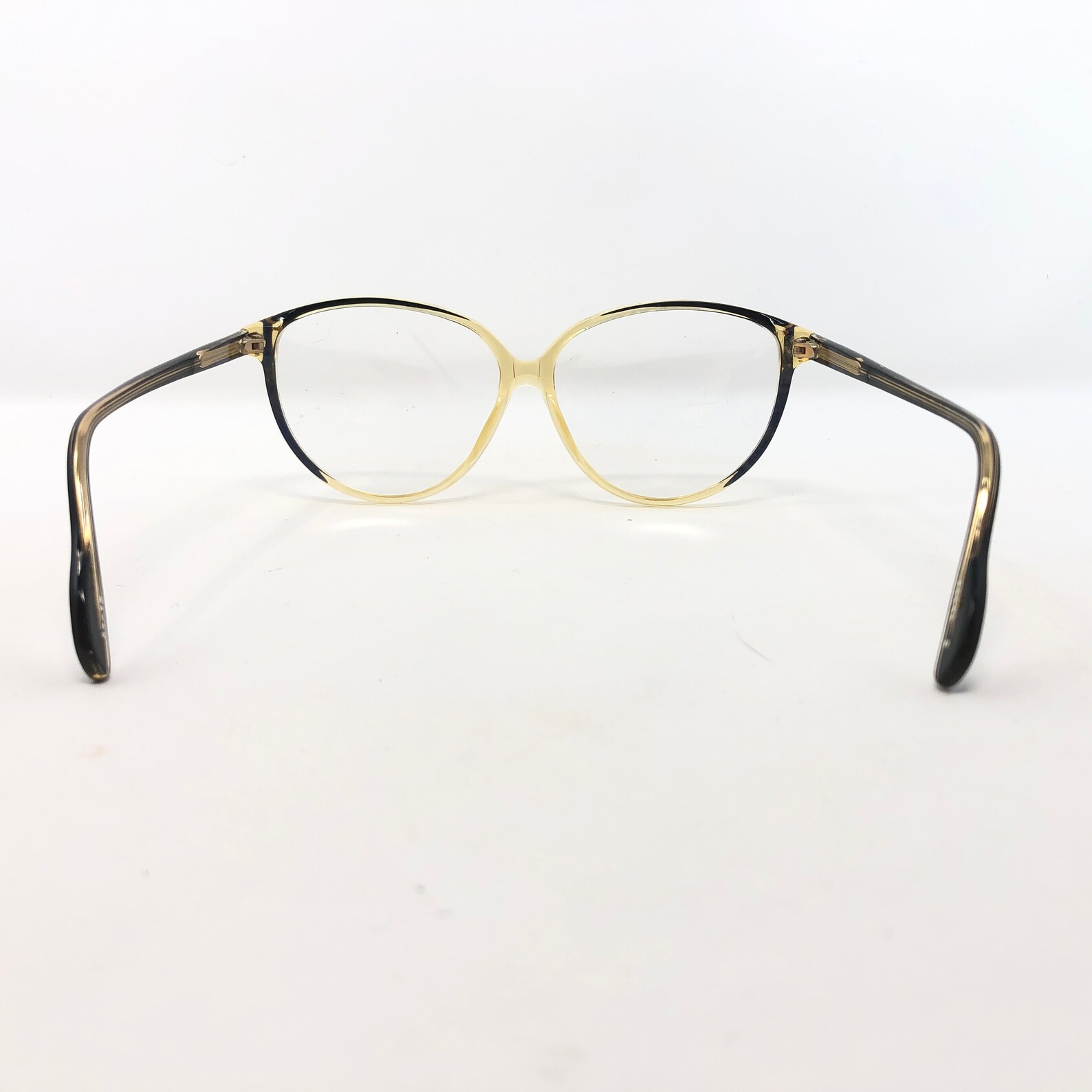 Vintage Cat Eye Eyeglasses Glasses Frames Black Clear - Etsy