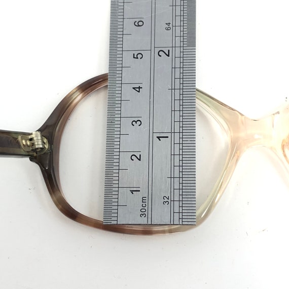 Vintage Optima Eyeglasses Glasses Frame Brown Clear U… - Gem