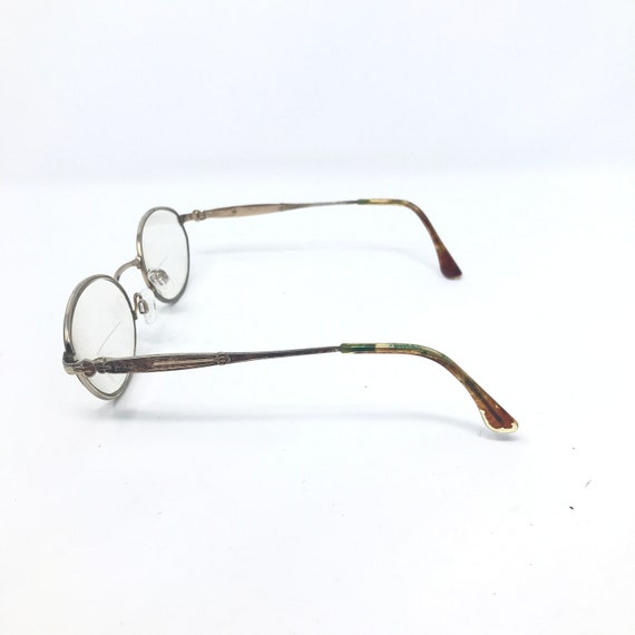 Vintage Pringle 35 Eyeglasses Glasses Frame Bronze Ro… - Gem