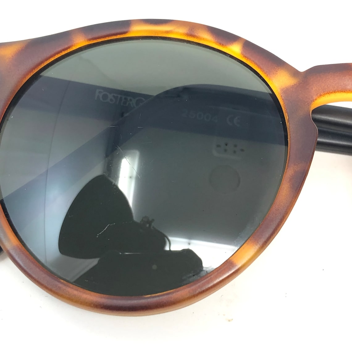 Vintage Foster Grant 25004 Sunglasses Brown Tortoise Round Panto Sun ...