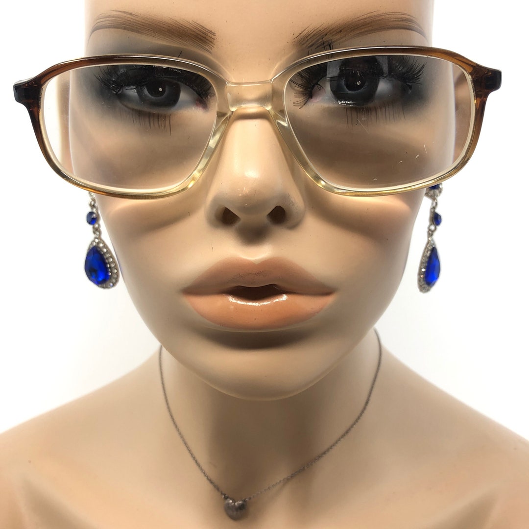 Vintage Classique 4 Eyeglasses Glasses Frames Brown Square Eyeglasses ...