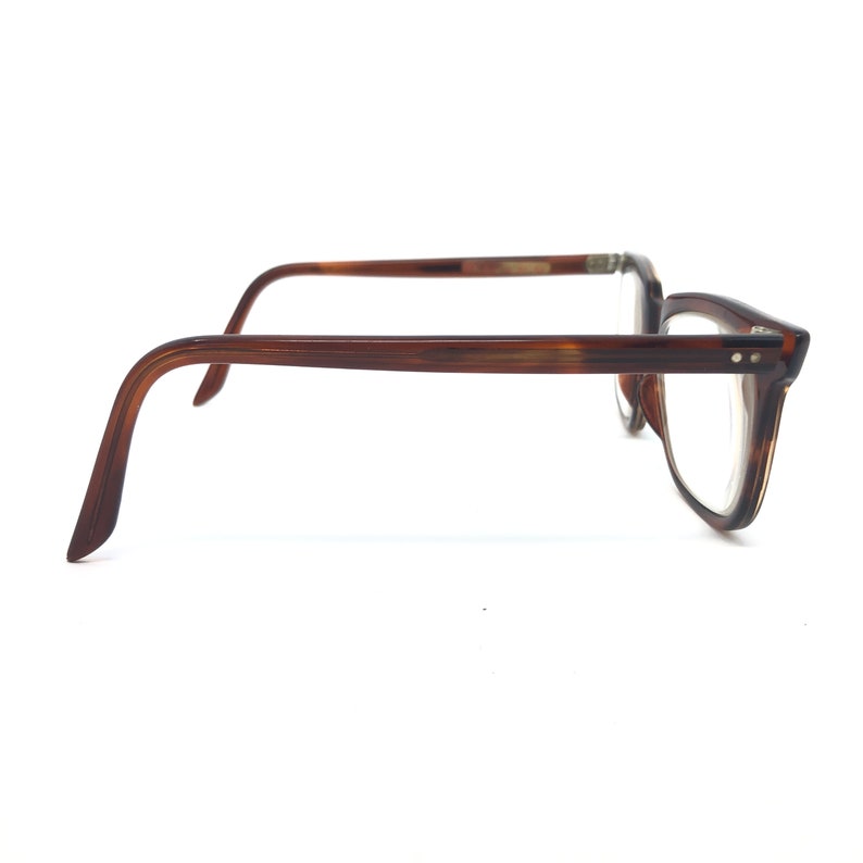Vintage UKO Eyeglasses Glasses Frames Brown Geek Square Eyeglasses ...