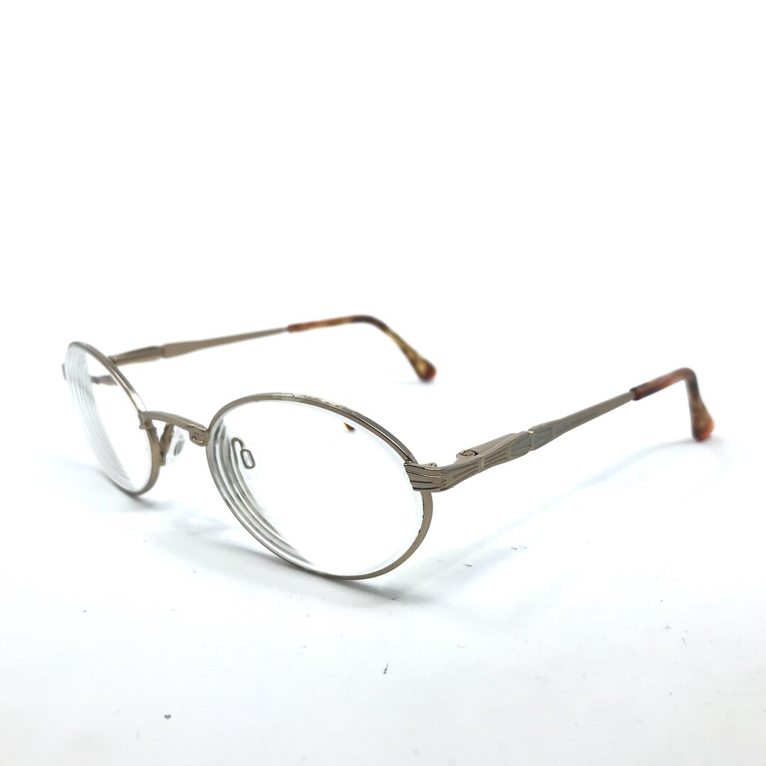 Vintage Elite 116 Eyeglasses Glasses Frames Gold Oval Eyeglasses Frame ...