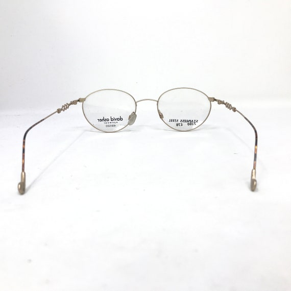 Vintage David Asher Eyeglasses Glasses Frame Gold Bro… - Gem