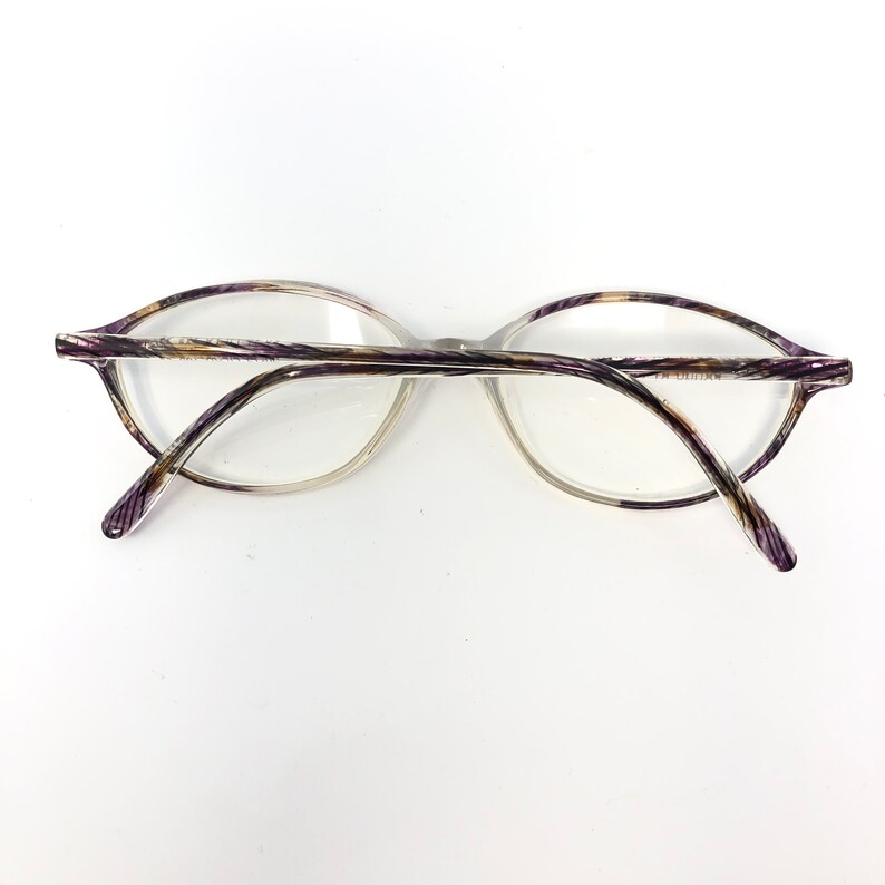 Vintage Zodiac Lorna Eyeglasses Glasses Frames Purple Oval Eyeglasses ...