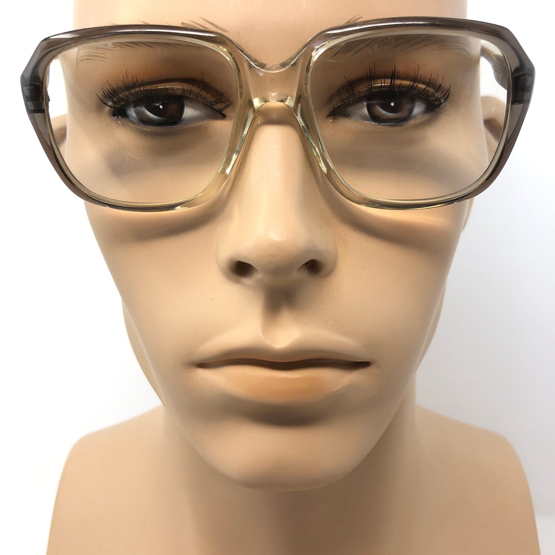 Vintage Pennine Mr. Moon Eyeglasses Glasses Frame Grey Geek Used ...