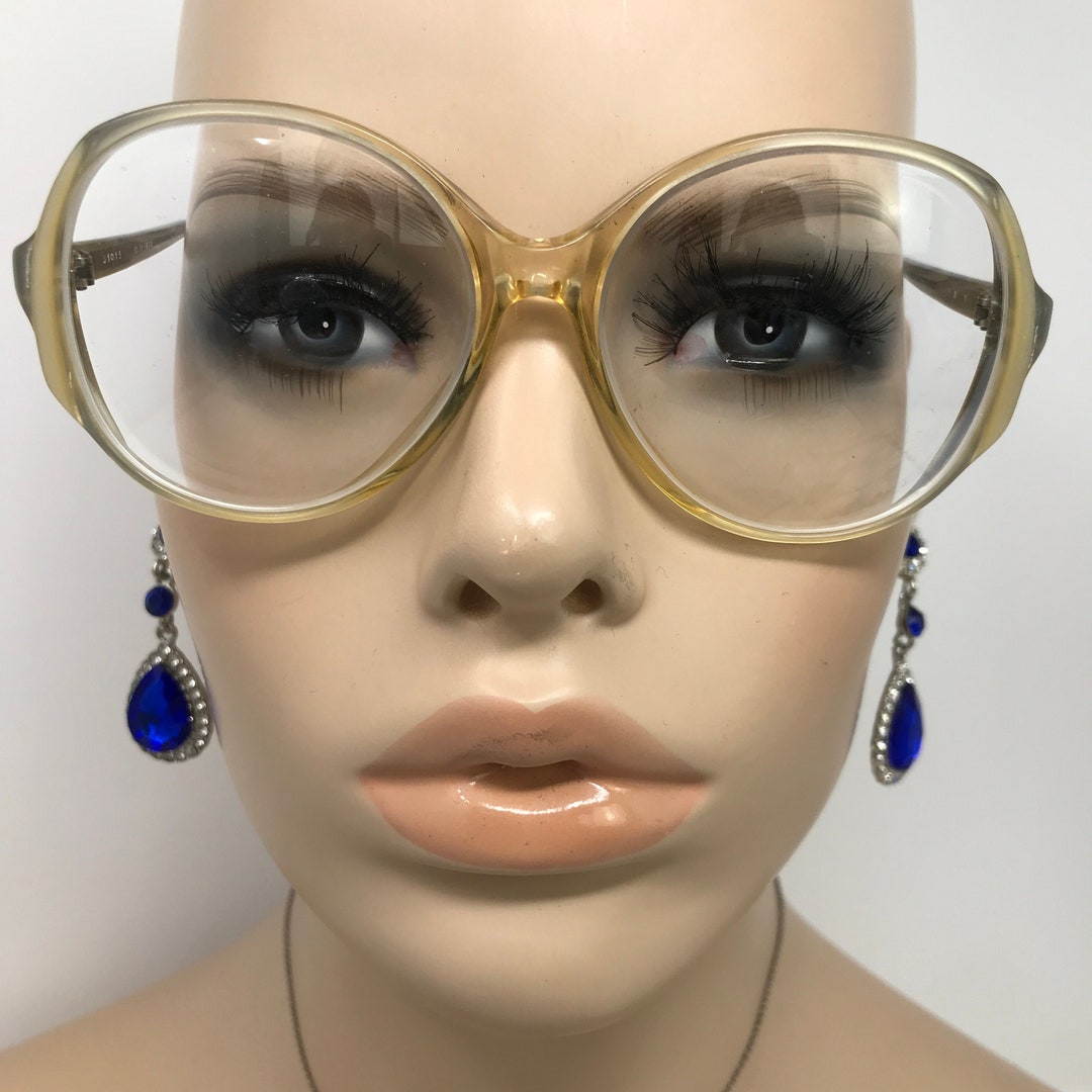 Vintage Janis Eyeglasses Glasses Frames Clear Square Eyeglasses Frame ...