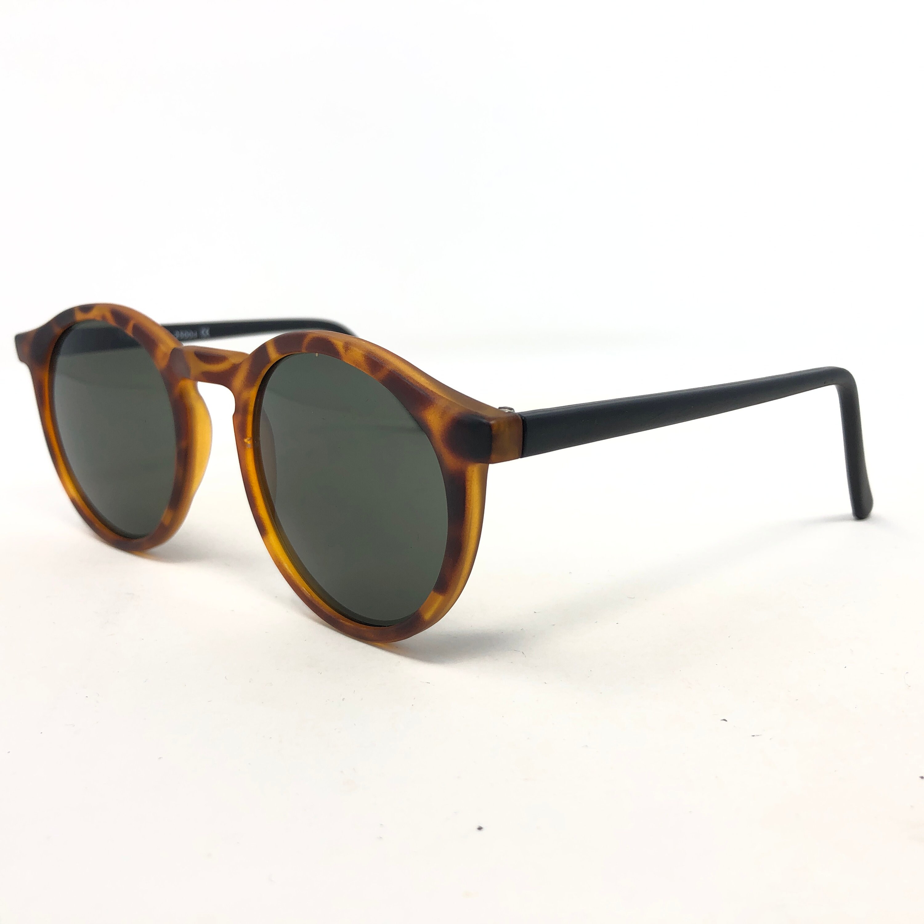 Vintage Foster Grant 25004 Sunglasses Brown Tortoise Round Panto Sun ...
