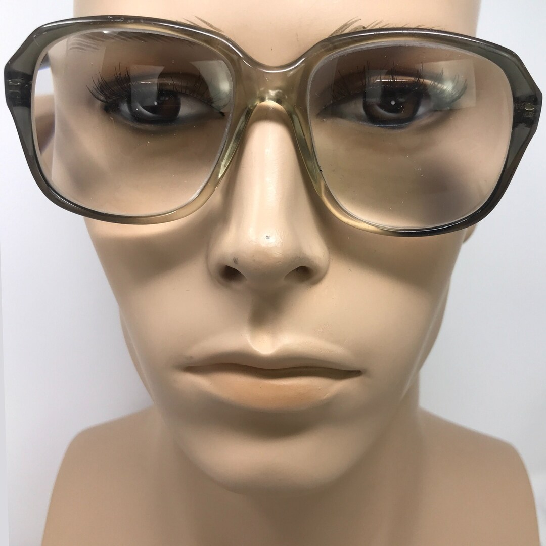 Vintage Pennine Mr Moon Eyeglasses Glasses Frames Grey Geek Eyeglasses ...