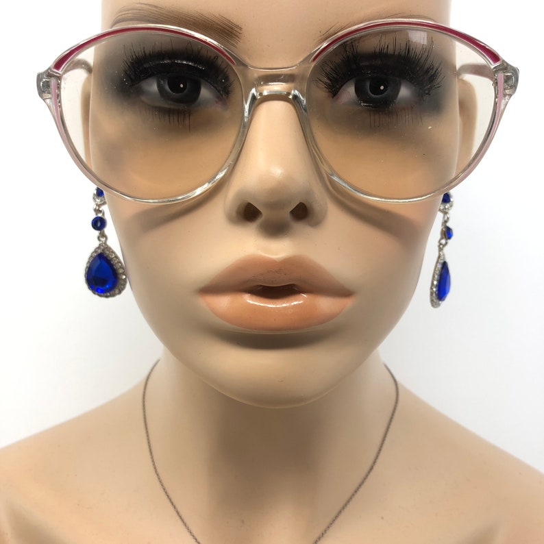 Vintage Round Panto Eyeglasses Opti Penny Glasses Frame Red Clear Used Eyeglass Frames Retro - Etsy