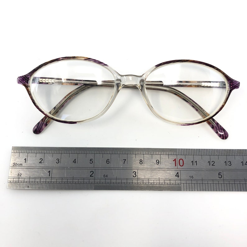 Vintage Zodiac Lorna Eyeglasses Glasses Frames Purple Oval Eyeglasses ...