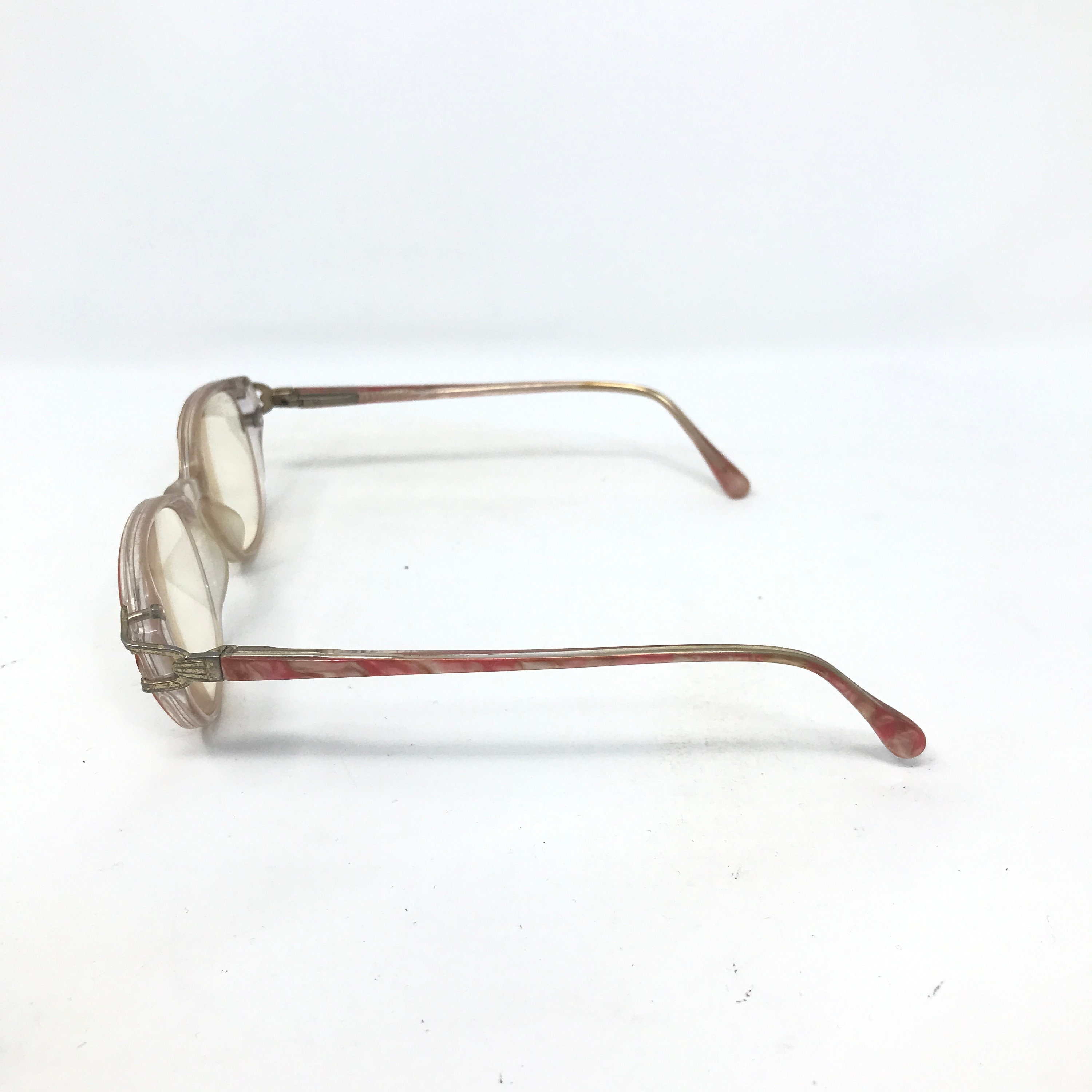 Vintage Zen Optical Marion Eyeglasses Glasses Frame Pink Oval Used ...