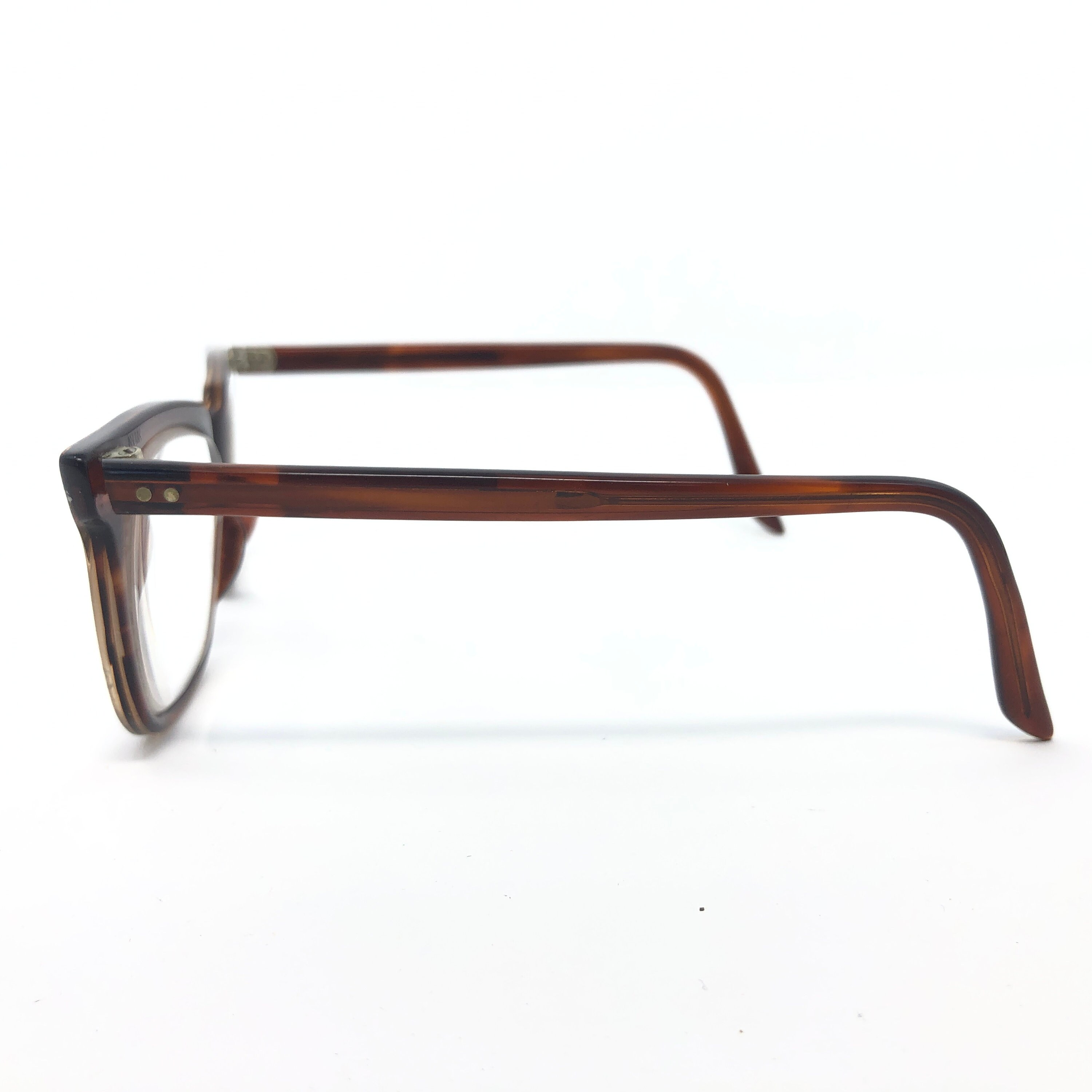 Vintage UKO Eyeglasses Glasses Frames Brown Geek Square Eyeglasses ...