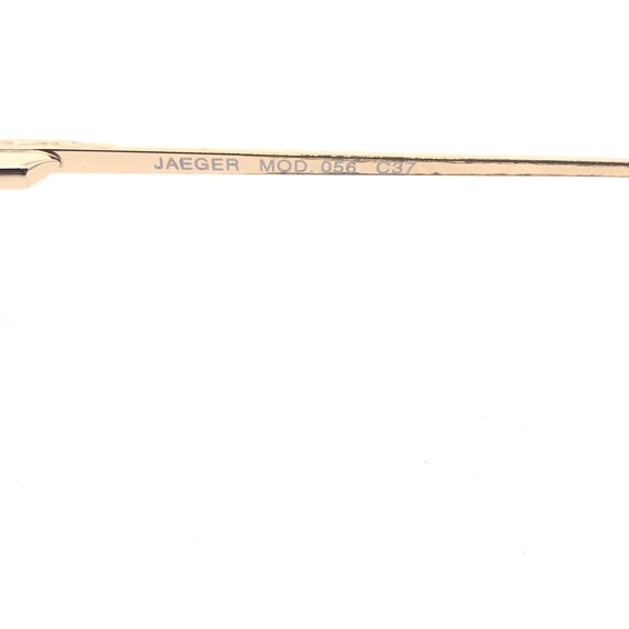 Vintage Jaeger Mod. 056 Eyeglasses Glasses Frame Gold… - Gem