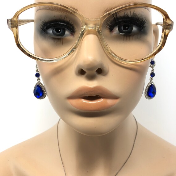 Vintage Optima Eyeglasses Glasses Frame Brown Clear U… - Gem