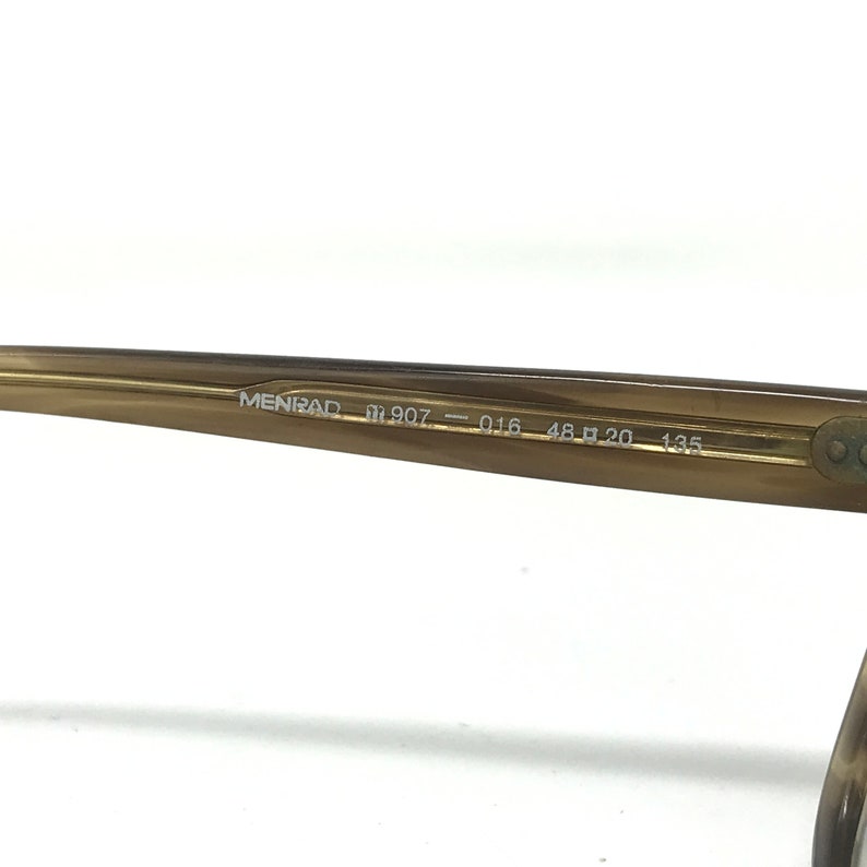 Vintage Menrad M907 Eyeglasses Glasses Frames Brown Square Eyeglasses ...