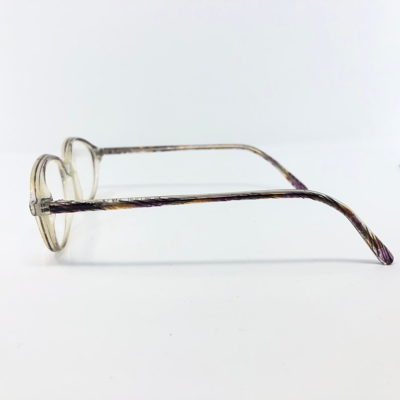 Vintage Zodiac Lorna Eyeglasses Glasses Frames Purple Oval Eyeglasses ...
