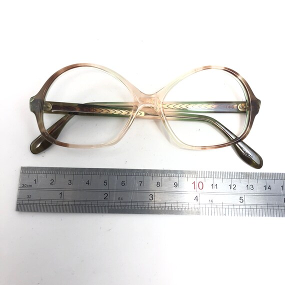 Vintage Optima Eyeglasses Glasses Frame Brown Clear U… - Gem