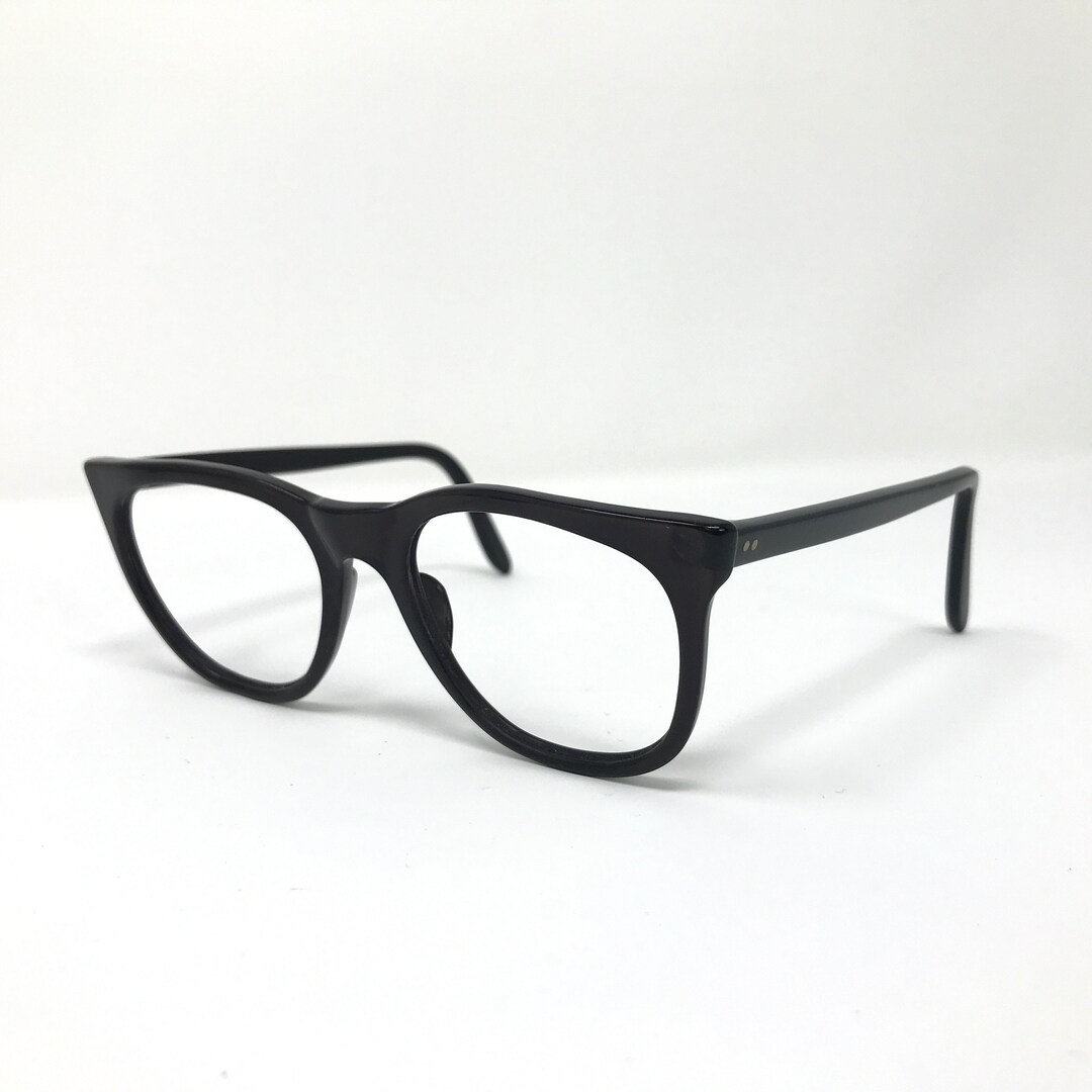 Vintage Geek Eyeglasses Glasses Frames Black Square Eyeglasses Frame ...