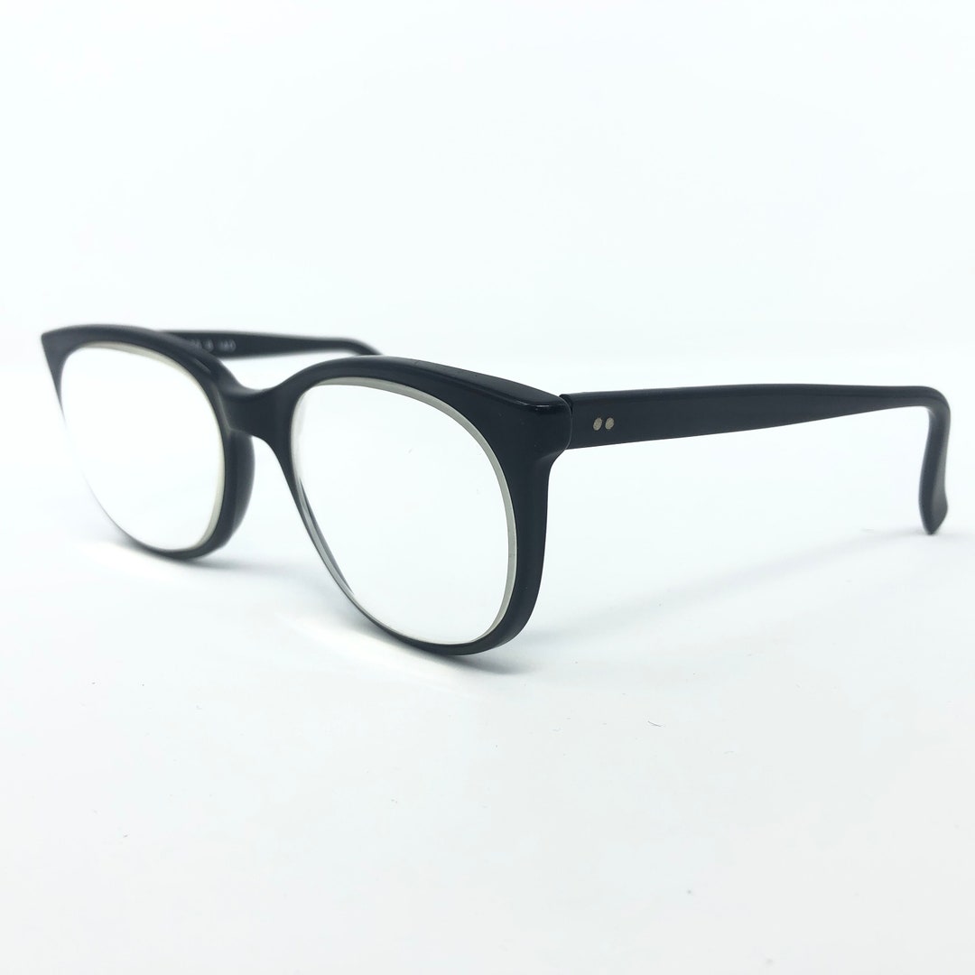 Vintage ADCO Ex126 Eyeglasses Glasses Frames Black Square Eyeglasses ...