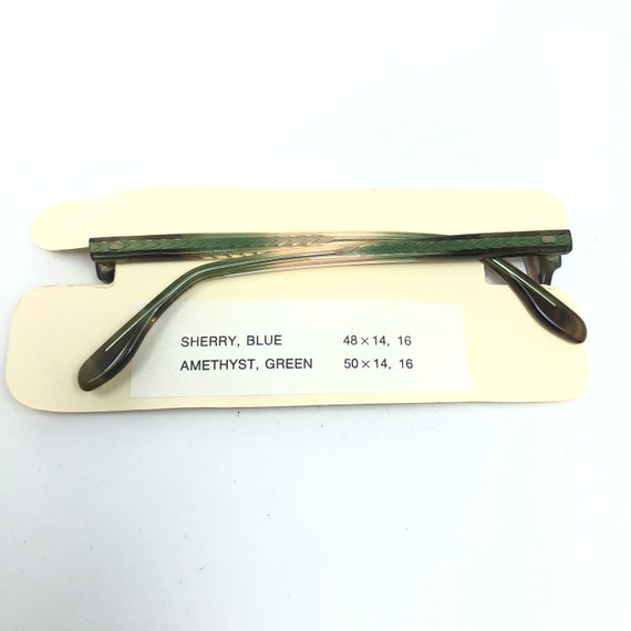 Vintage Optima Eyeglasses Glasses Frame Brown Clear U… - Gem
