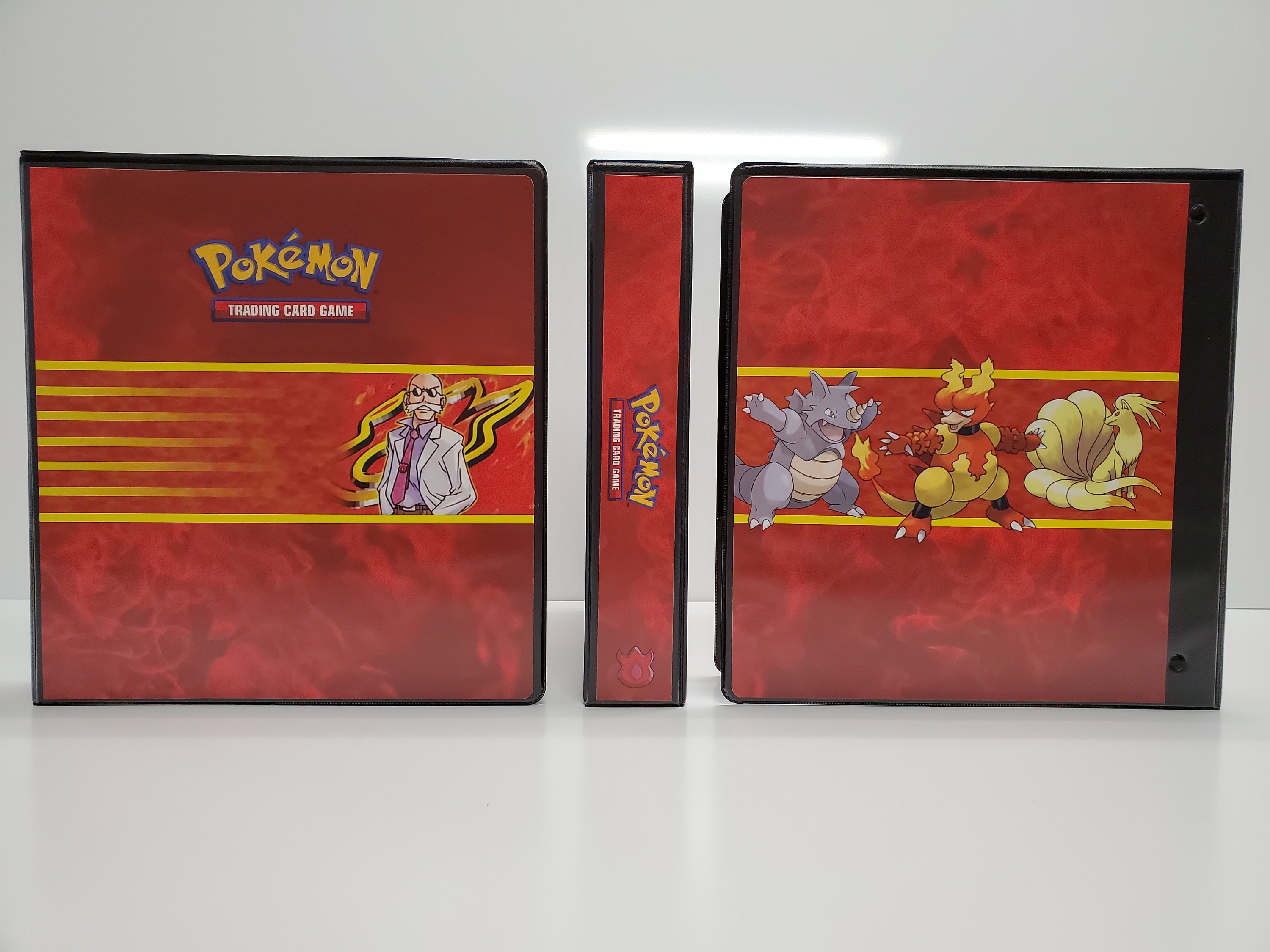 Vintage Custom Pokémon Trading Card 1.5 Binder W/ 9 Pocket Pages - Etsy