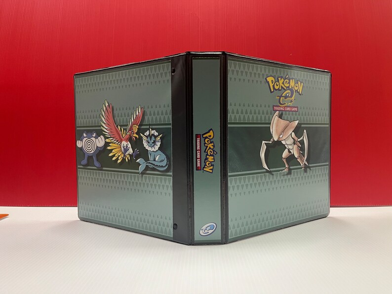 Vintage Custom Pokémon Trading Card 1.5 Binder W/ 9 Pocket Pages - Etsy