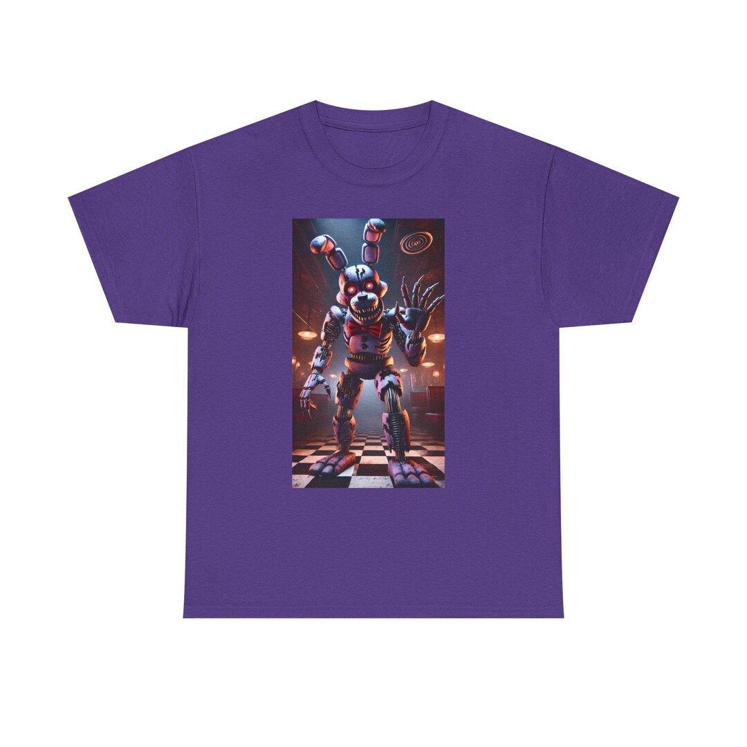 Five Nights at Freddy's Bonnie Inspired Unisex Heavy Cotton Tee, FNAF ...