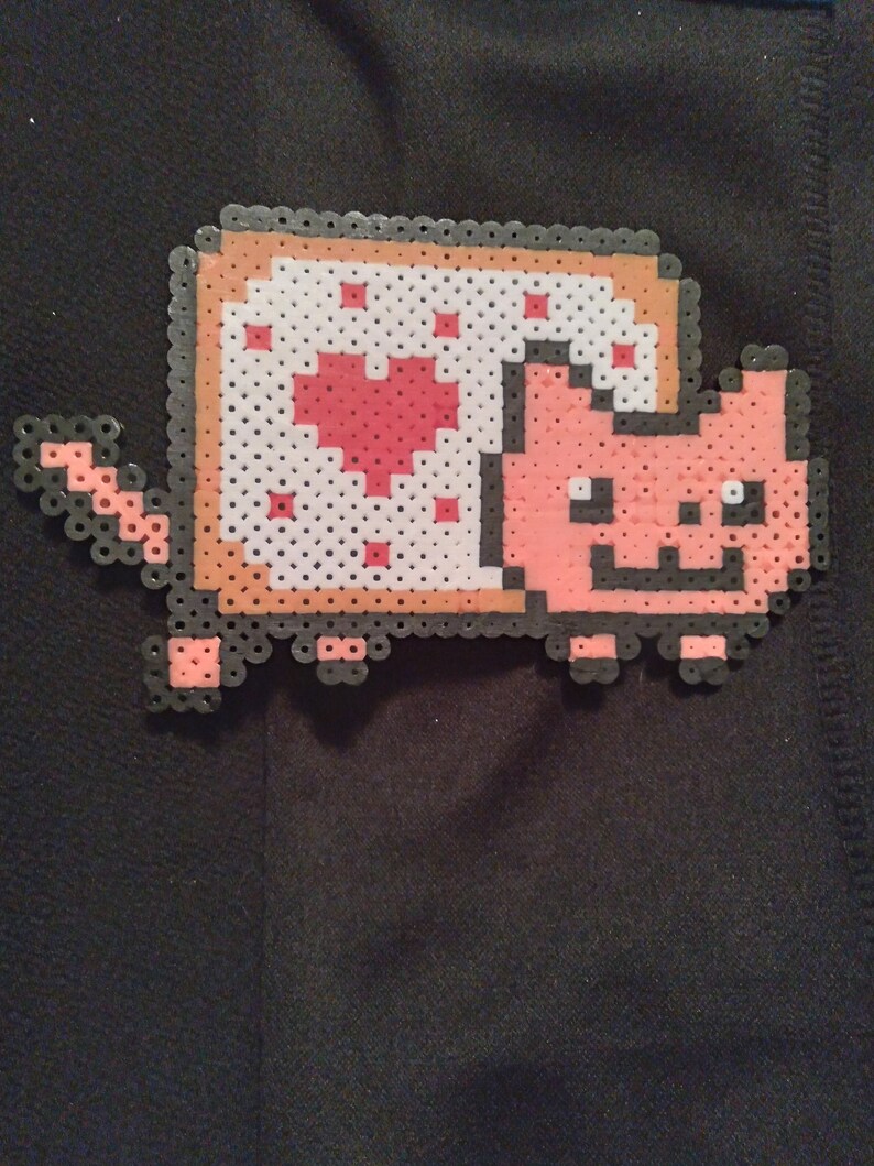 Valentine's Day Nyan Cat Perler Beads - Etsy