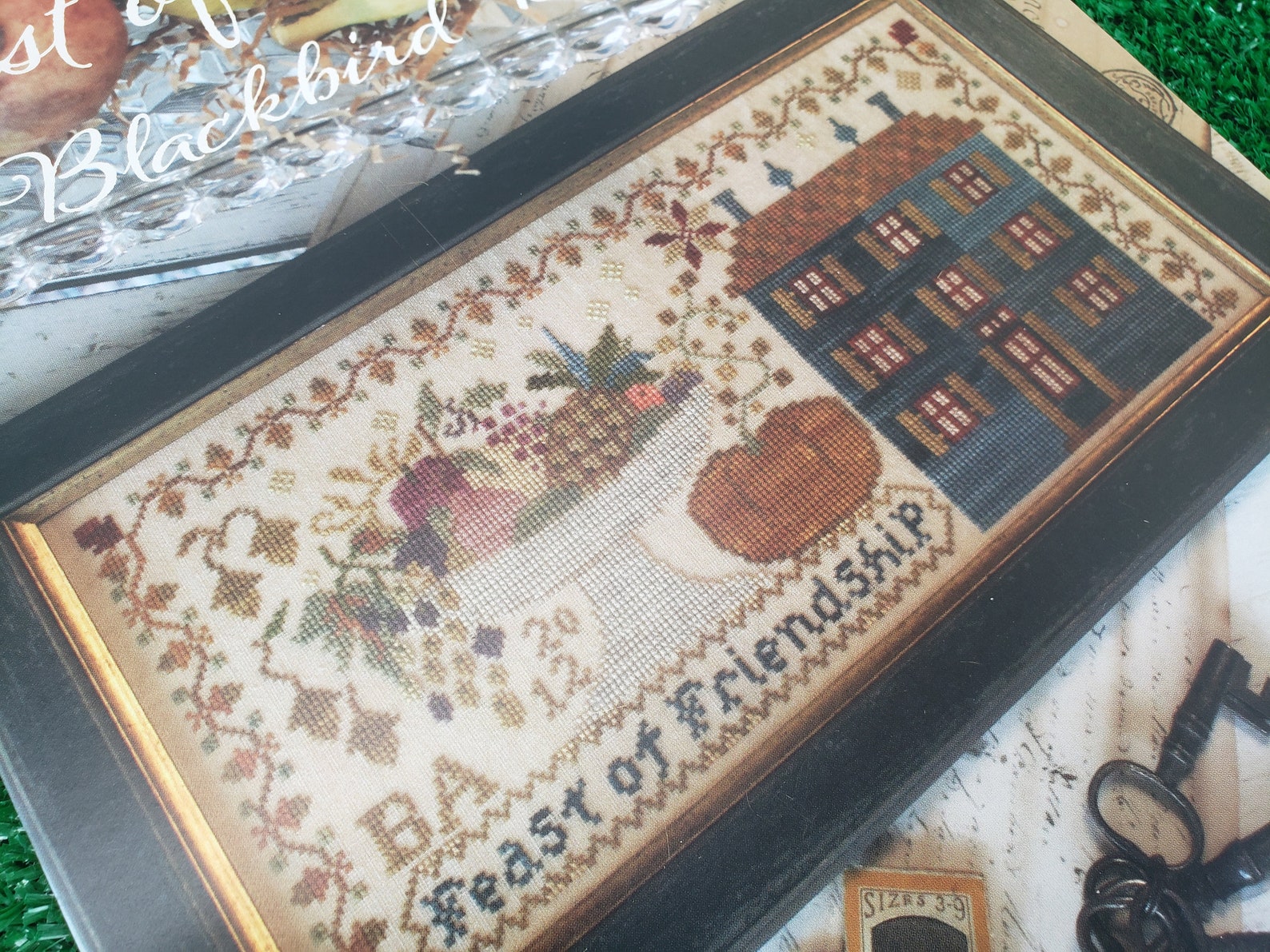 Feast of Friendship Cross Stitch Pattern Chart Blackbird - Etsy