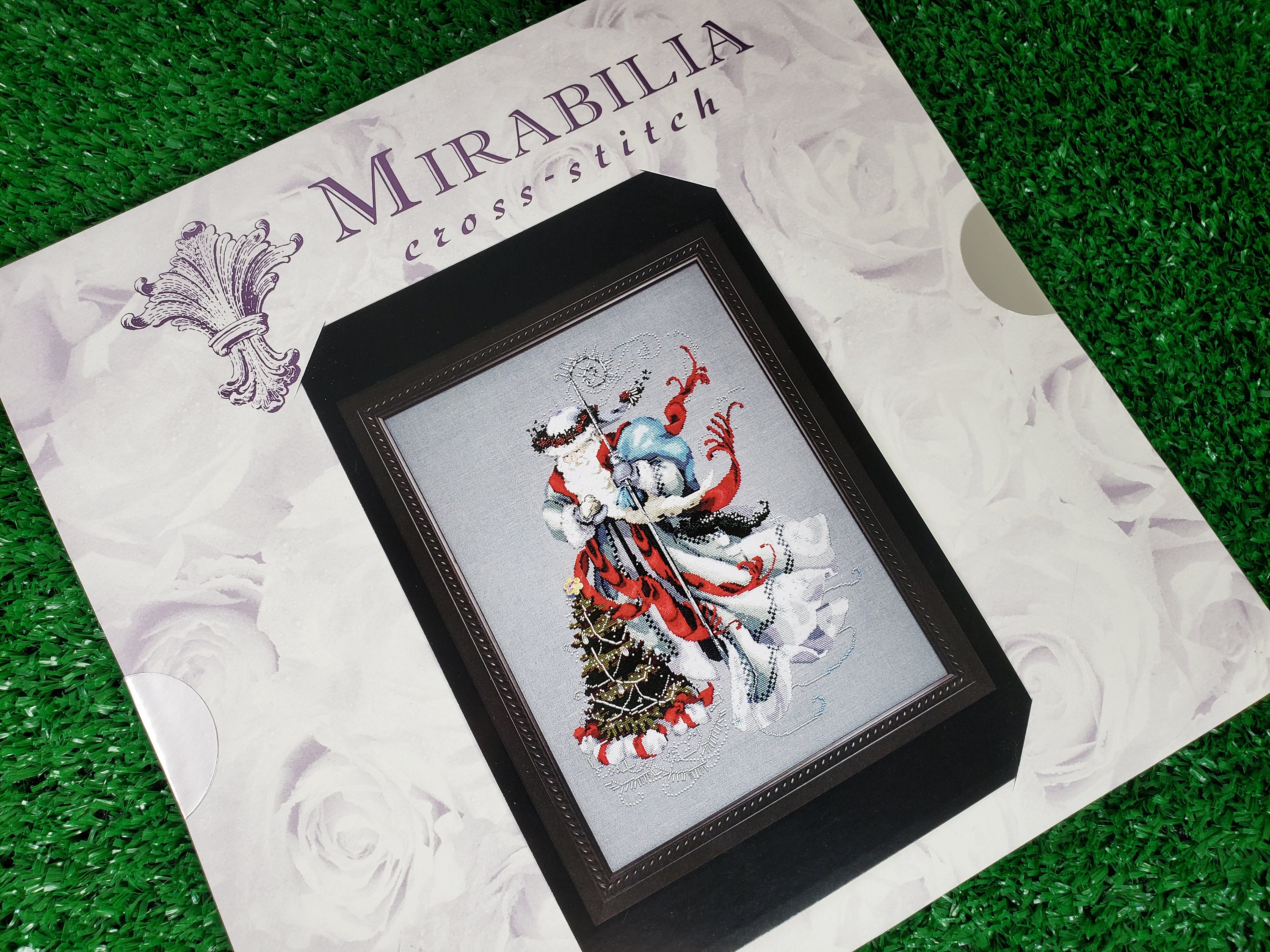 Winter White Santa Christmas Cross Stitch Pattern by Mirabilia Designs ...