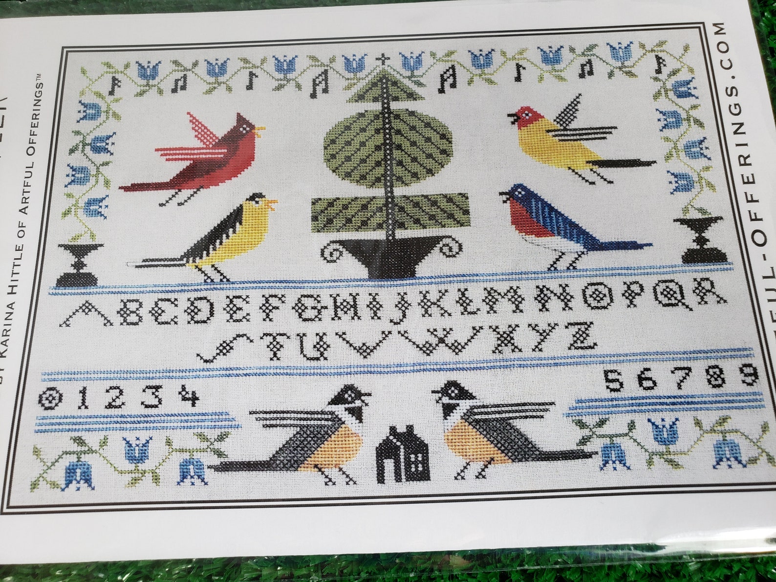 Songbird Sampler Cross Stitch Pattern by Artful Offerings - Etsy