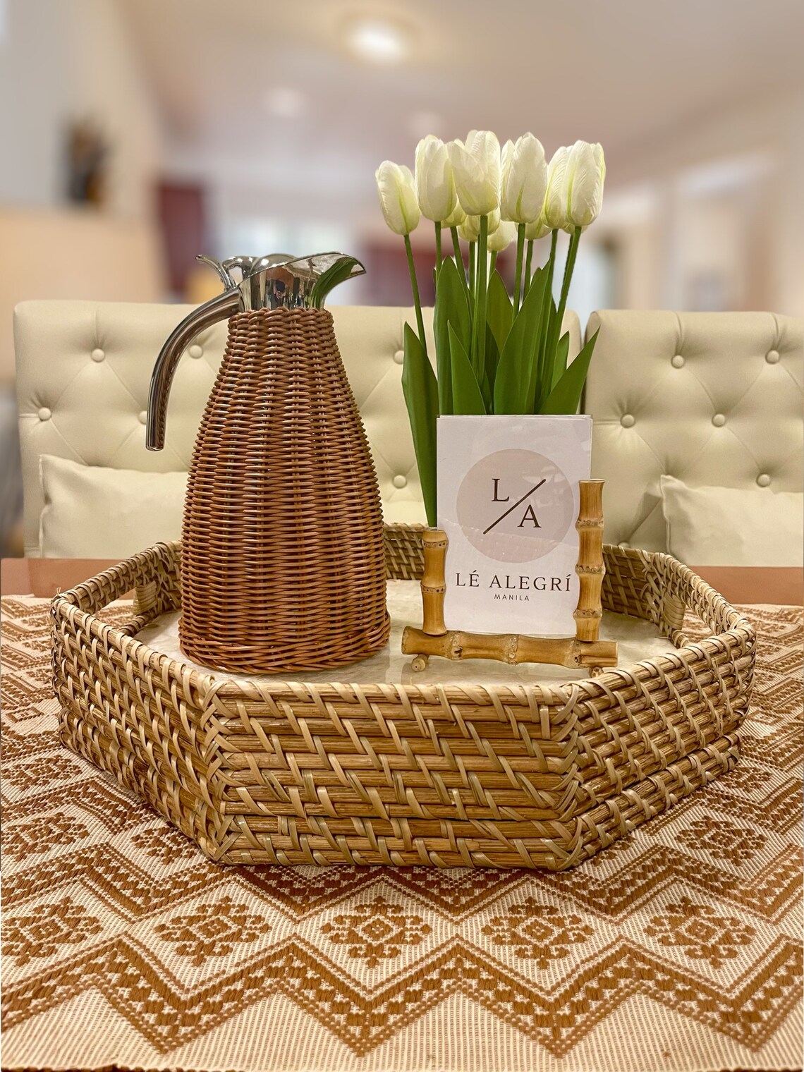 Insulated Rattan Wicker Pitcher - Etsy