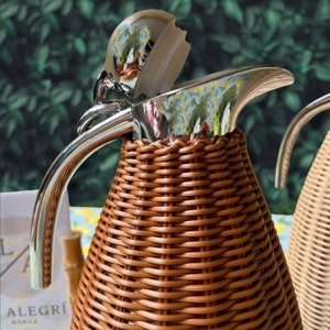 Insulated Rattan Wicker Pitcher - Etsy