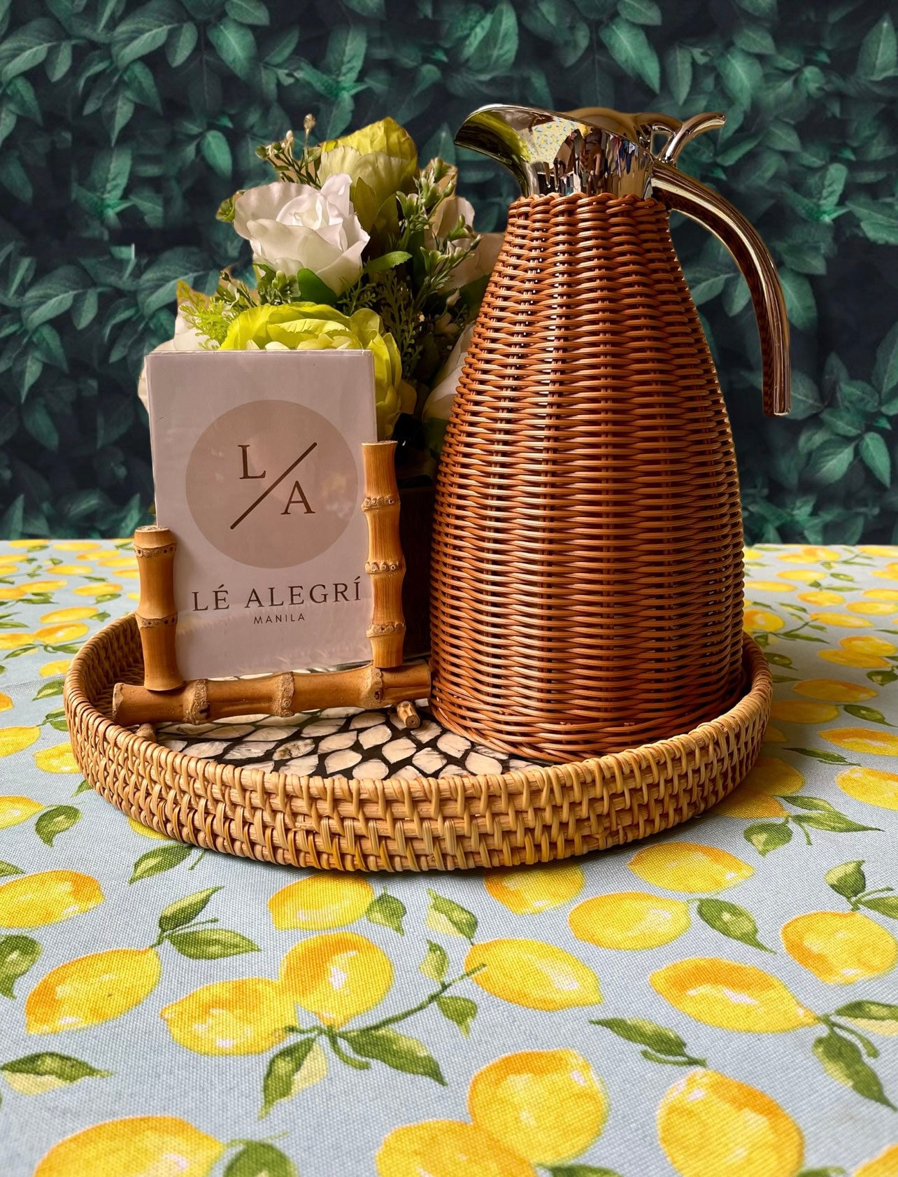 Insulated Rattan Wicker Pitcher - Etsy